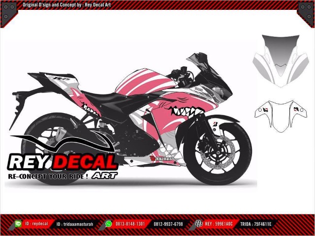 Rey Decal | Cutting Sticker/Decal R25 Pink Shark