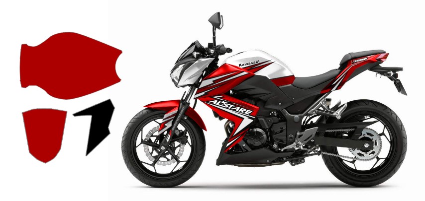 Rey Decal | Cutting Sticker / Decal Z250 Red Stripe