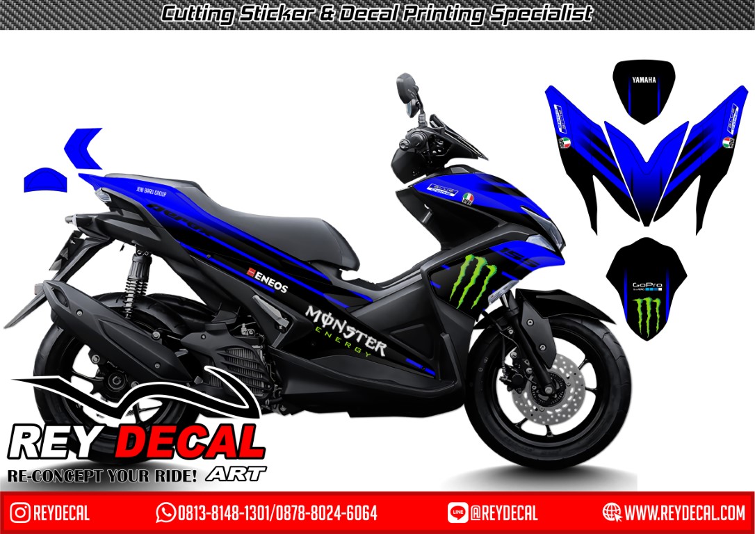 Rey Decal | Cutting Sticker / Decal Aerox Monster Energy