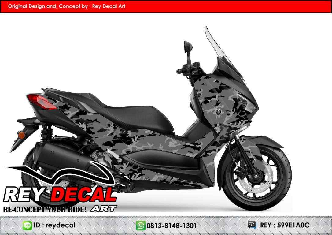 Rey Decal | Cutting Sticker / Decal XMAX Grey Camo