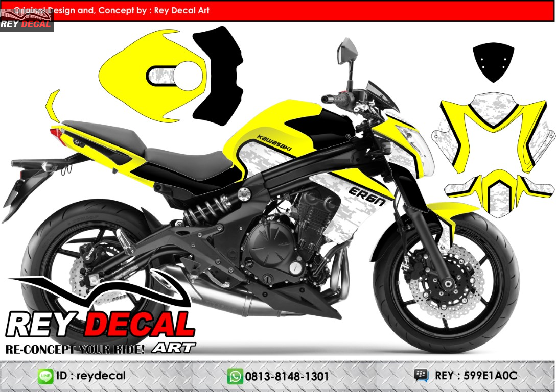 Rey Decal | Cutting Sticker / Decal YZF R1 BLUE MONSTER ENERGY (2)